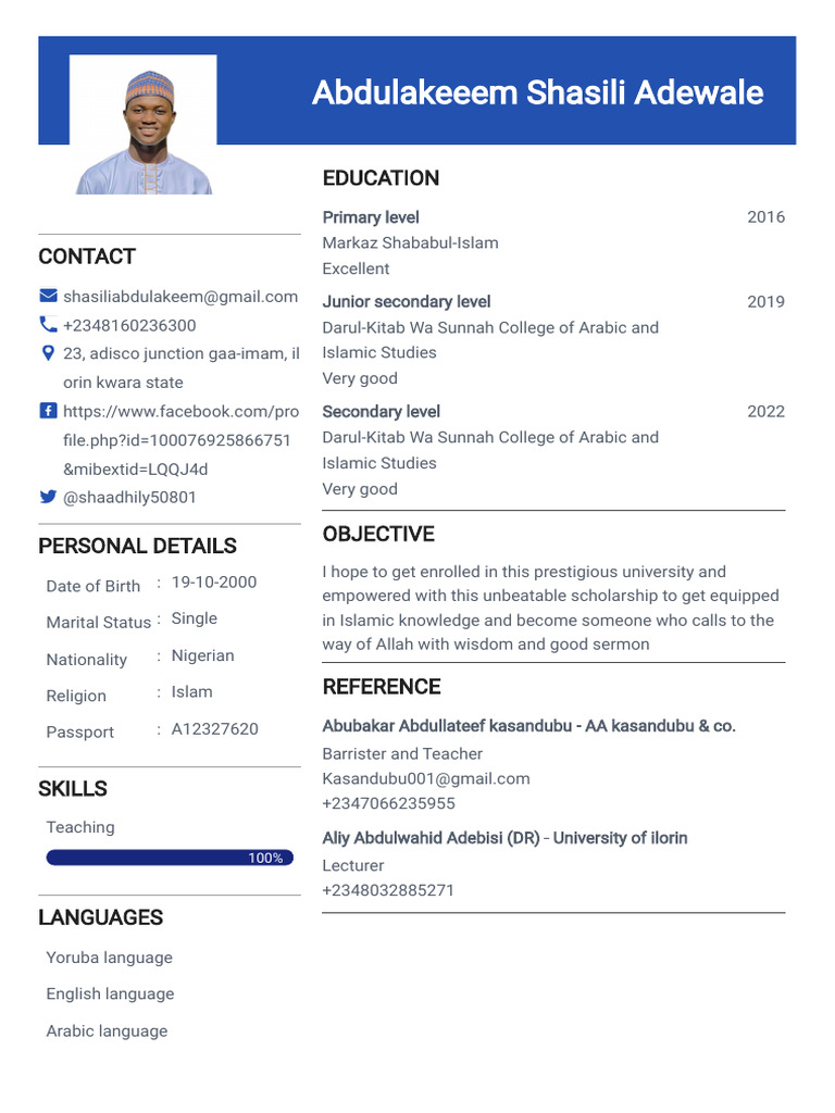 My CV | PDF