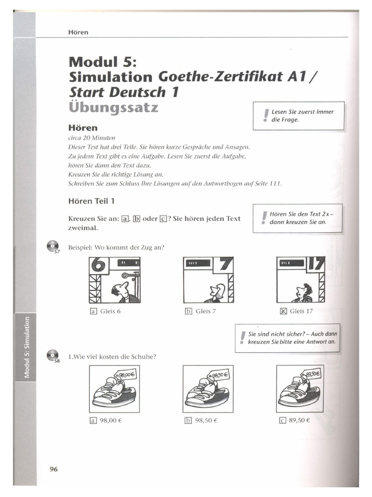 A1.1 Test-Hören- 11 bản | PDF