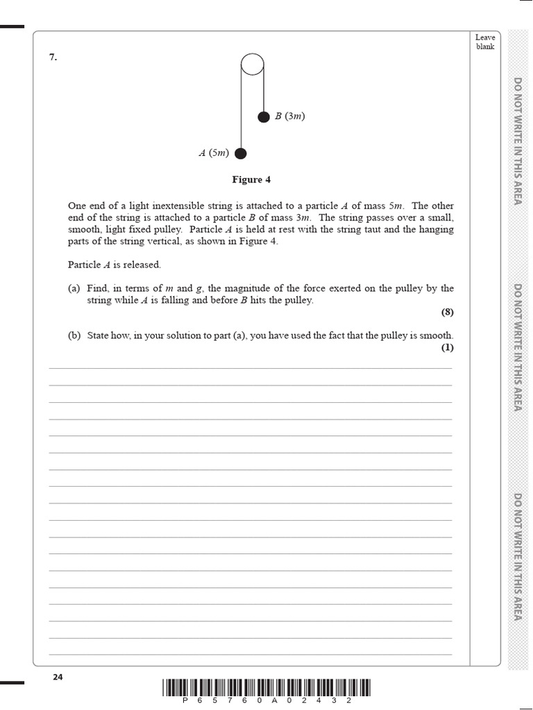 IAL EDX Math M1 2019-2021 | PDF | Physics | Mechanics