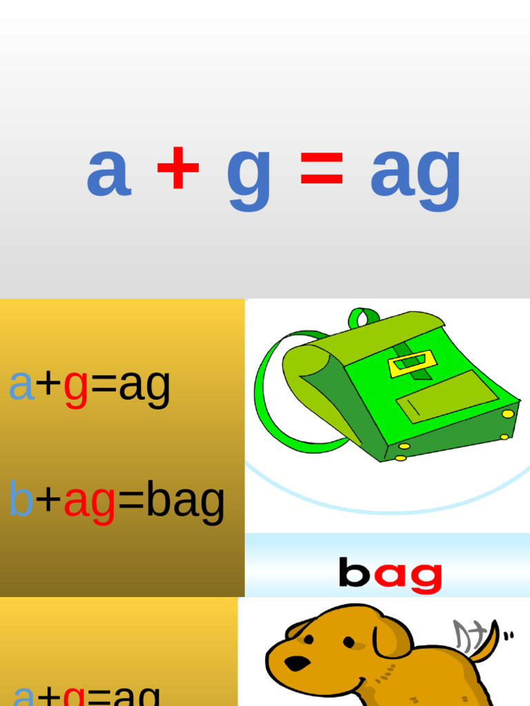Phonics 3 Ag | PDF