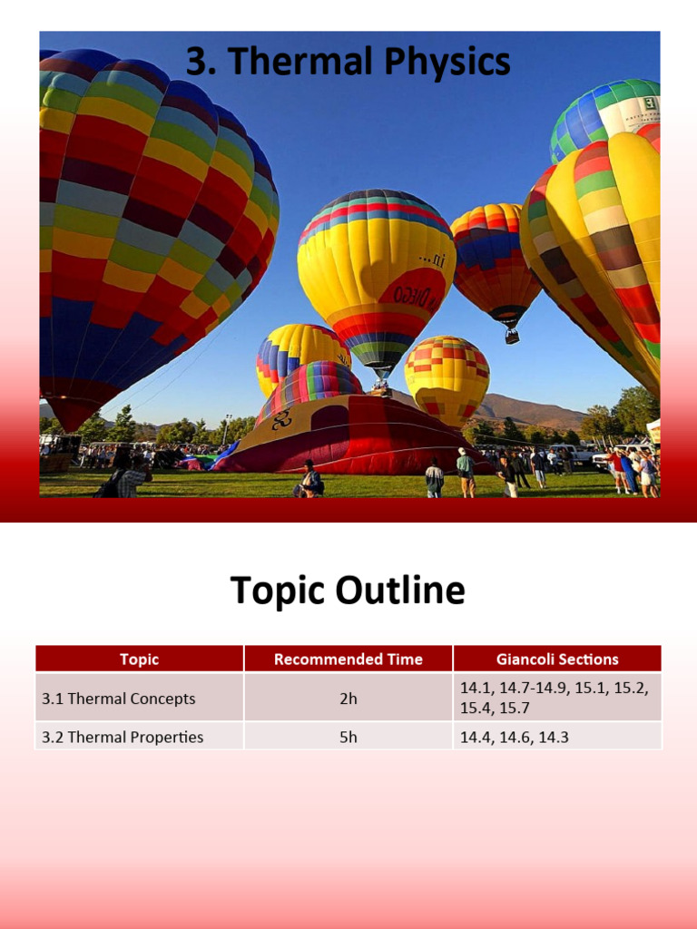 Thermal physics | PDF | Heat | Temperature