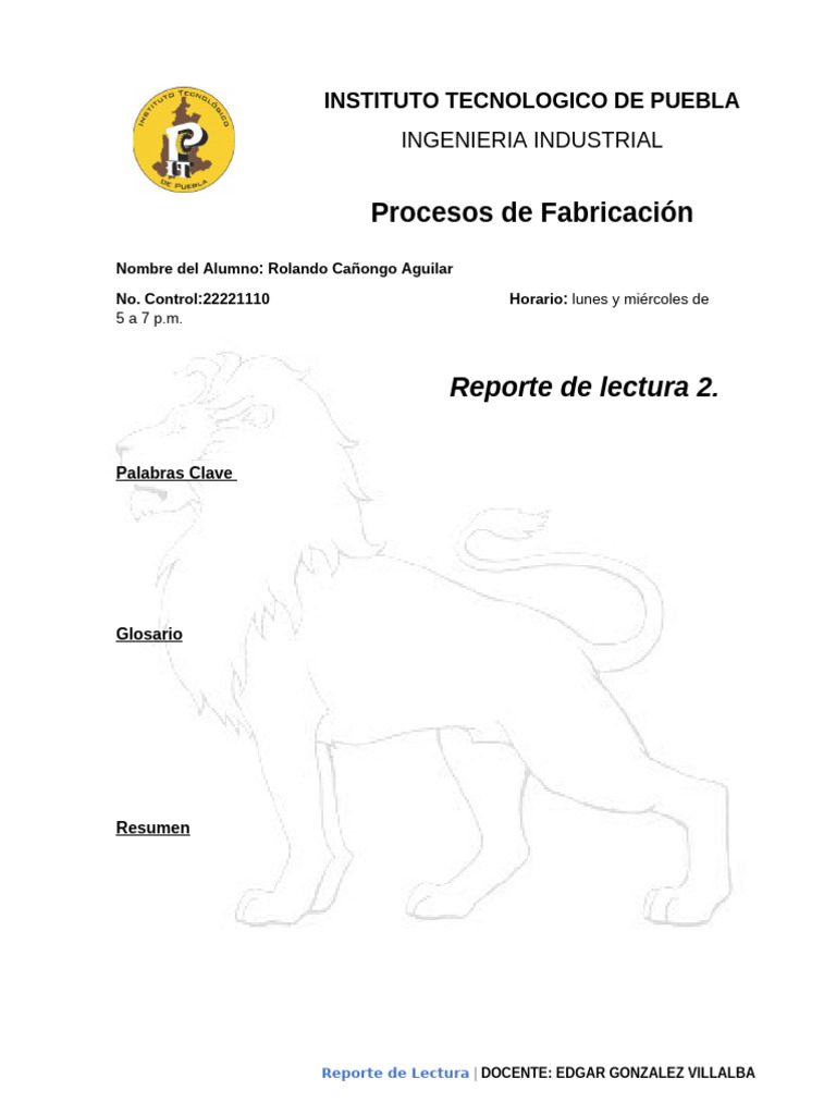 Formato Lecturas ITP | PDF