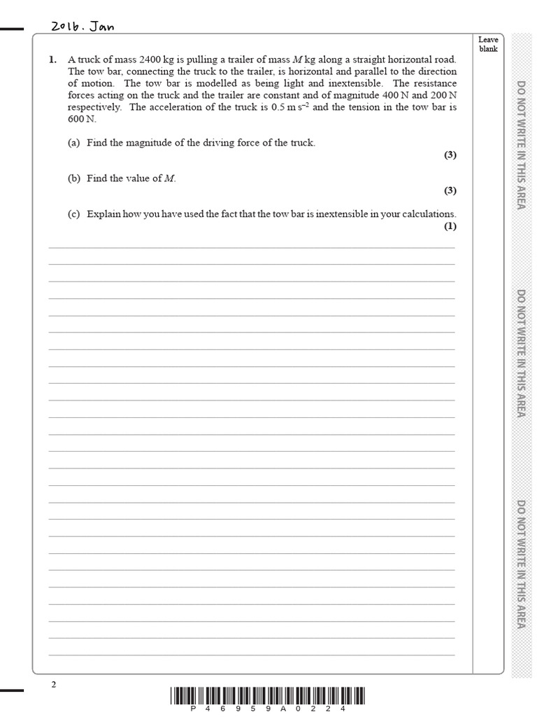 Chapter 4 Dynamics of A Particle in Straight Line 2 | PDF | Force | Mass