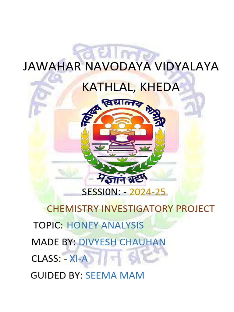 Devu Chemistry Project. 2.0 | PDF