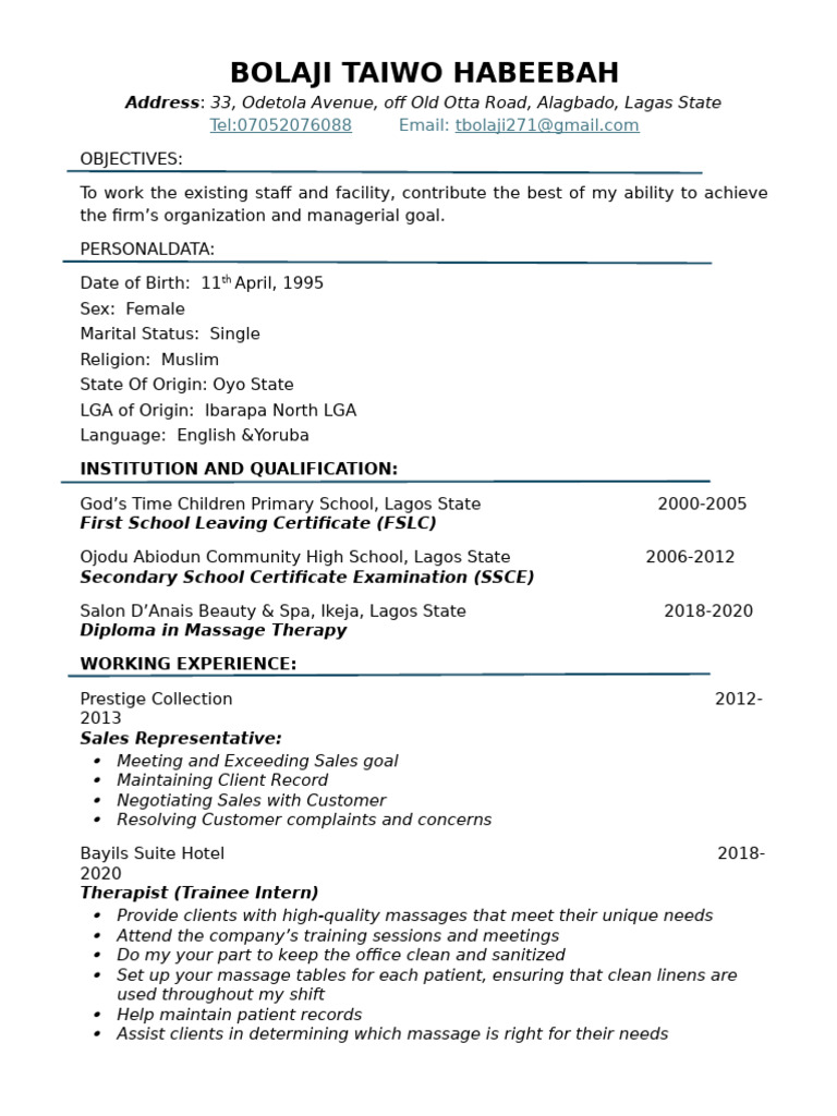 Curriculum Vitae | PDF