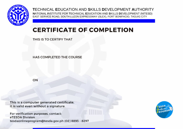 Certificate of Completion | PDF