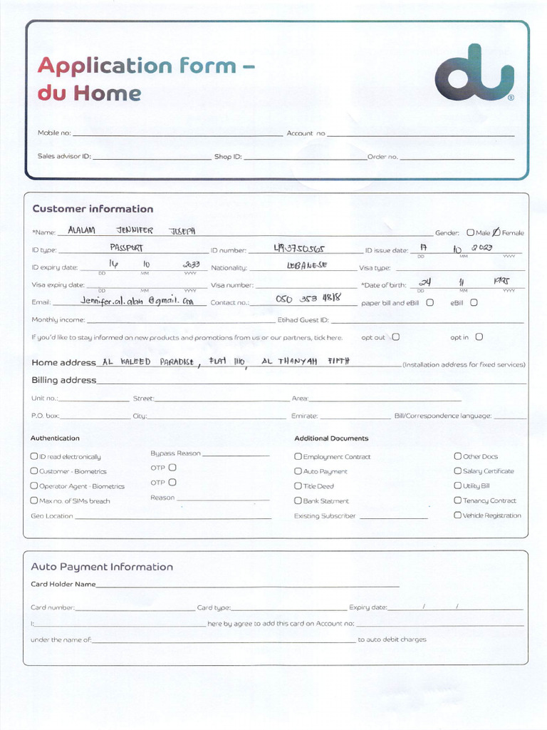 Ms Alalam - Du Application | PDF