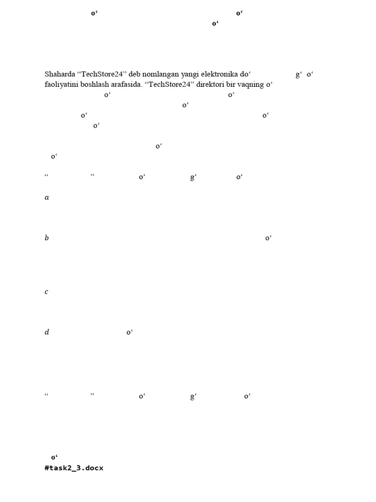 8-Sinf (Aniq) 3-BSB 1-Variant 3-Chorak Uz | PDF