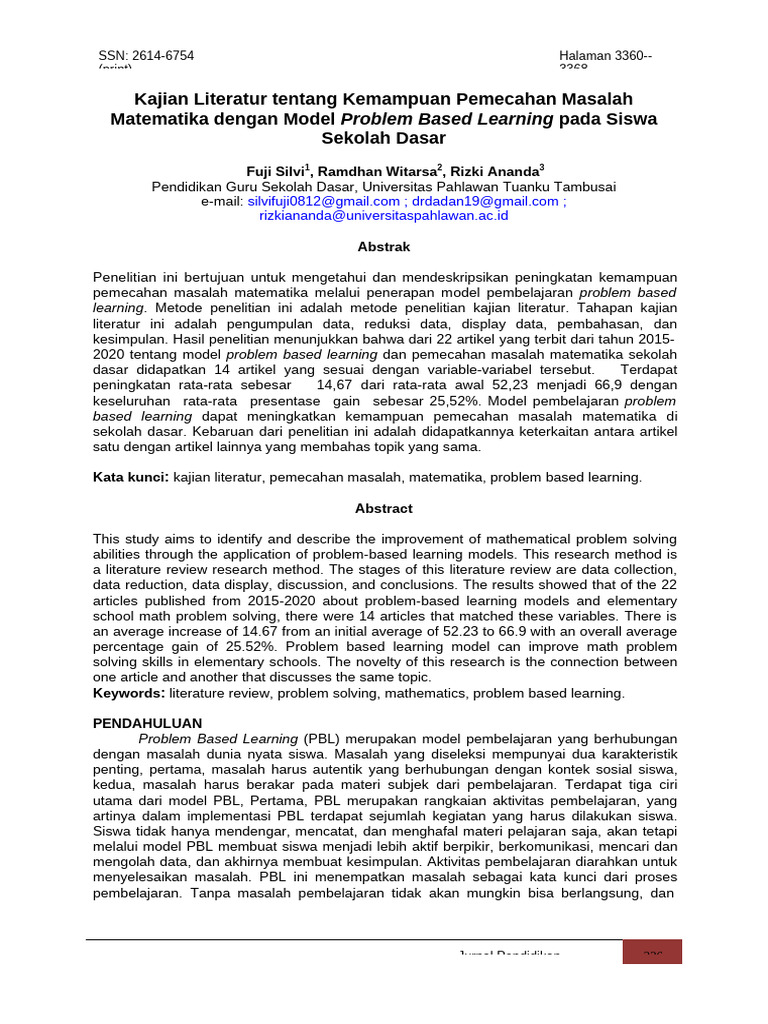 Contoh Artikel Kajian Literatur Kapita | PDF