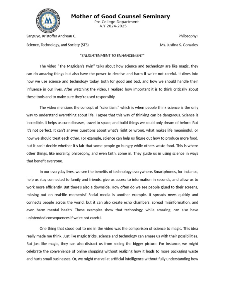 Magician Reflection STS | PDF | Science