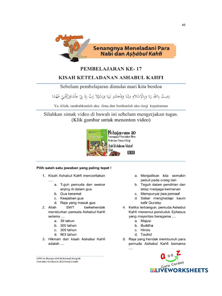 LKPD PAI Kelas 6 | PDF