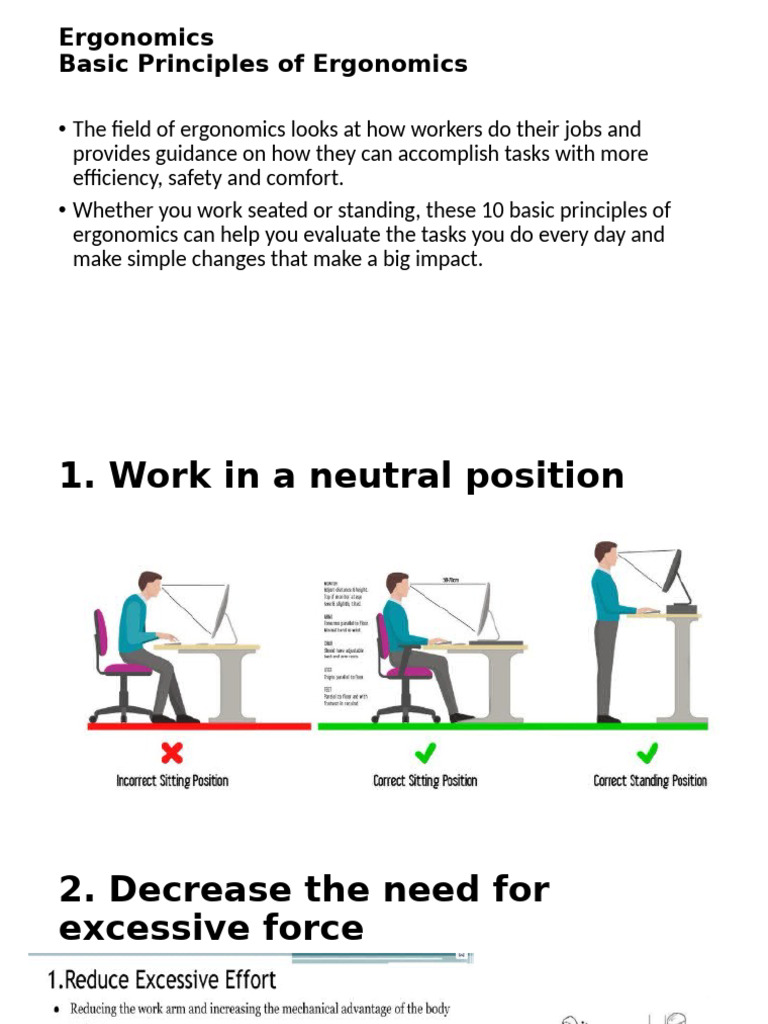 Ergonomics | PDF | Personal Protective Equipment | Working Conditions