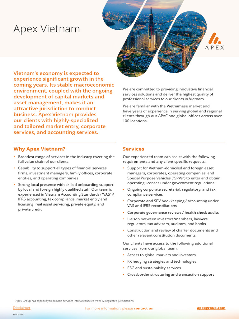 About Apex Vietnam Flyer | PDF | Accounting | Audit
