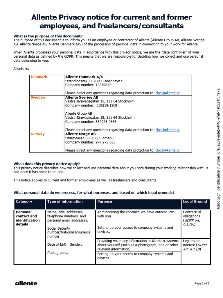 Employee Privacy Notice | PDF | Employment | Background Check