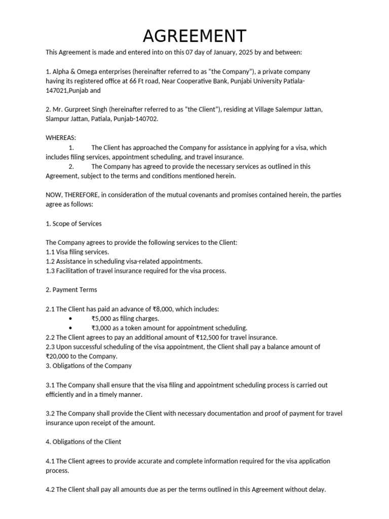 AGREEMENT | PDF | Business Law | Common Law