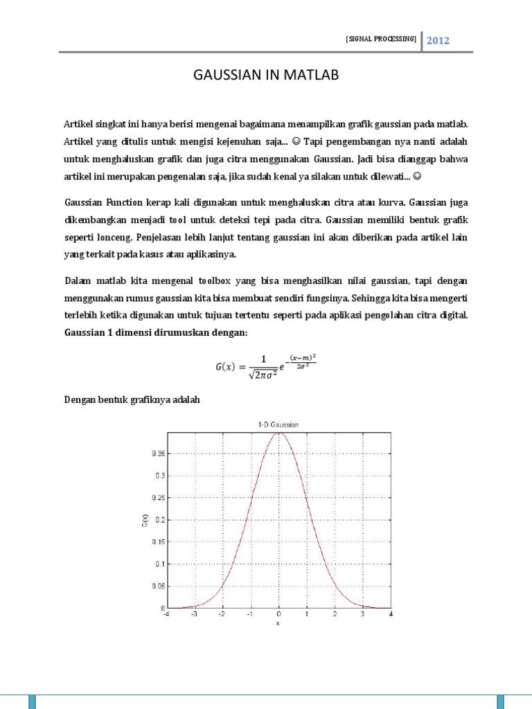 What Is Gaussian | PDF