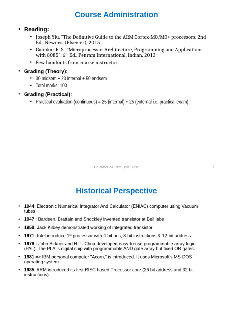 Microprocessor Introduction | PDF | Microcontroller | Central Processing Unit