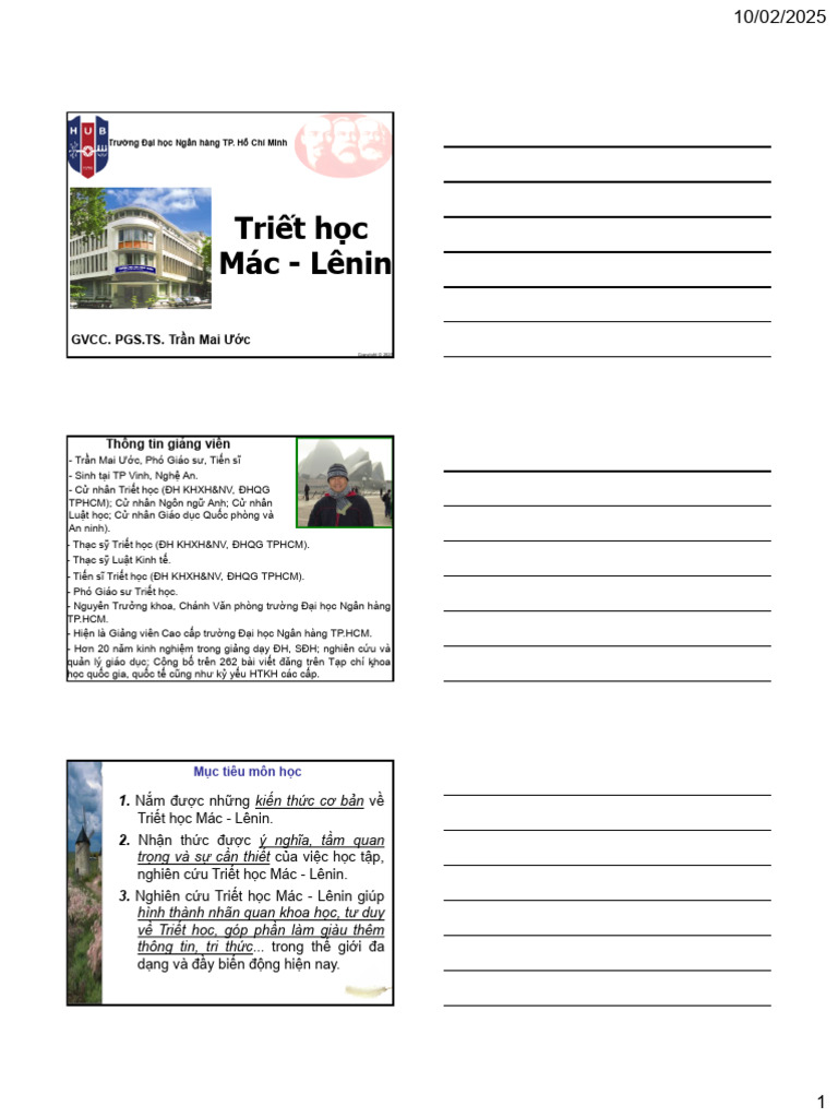 Bai Giang Triet Hoc_2025 (2) | PDF