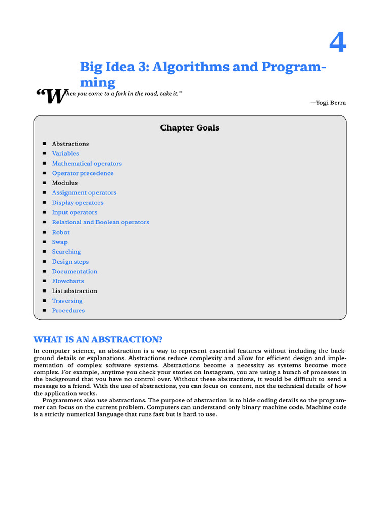 CSP_Big-Idea-3_Algorithms-and-Programming | PDF