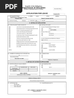 CS Form No. 6 Revised 2020 Application For Leave Fillable | PDF ...