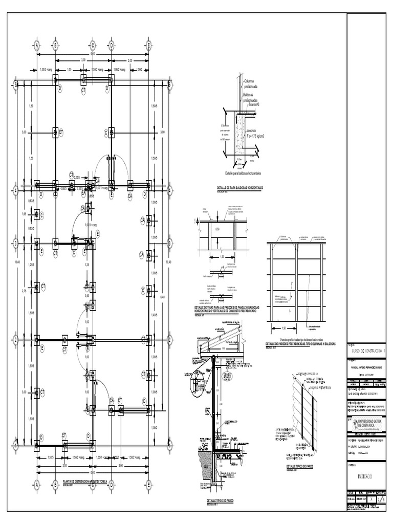 Tarea Plano-Planta Estructural | PDF