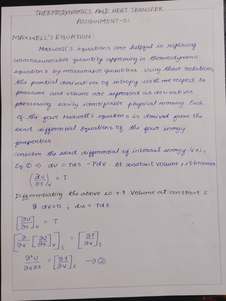 Thermo Assignment 1 | PDF