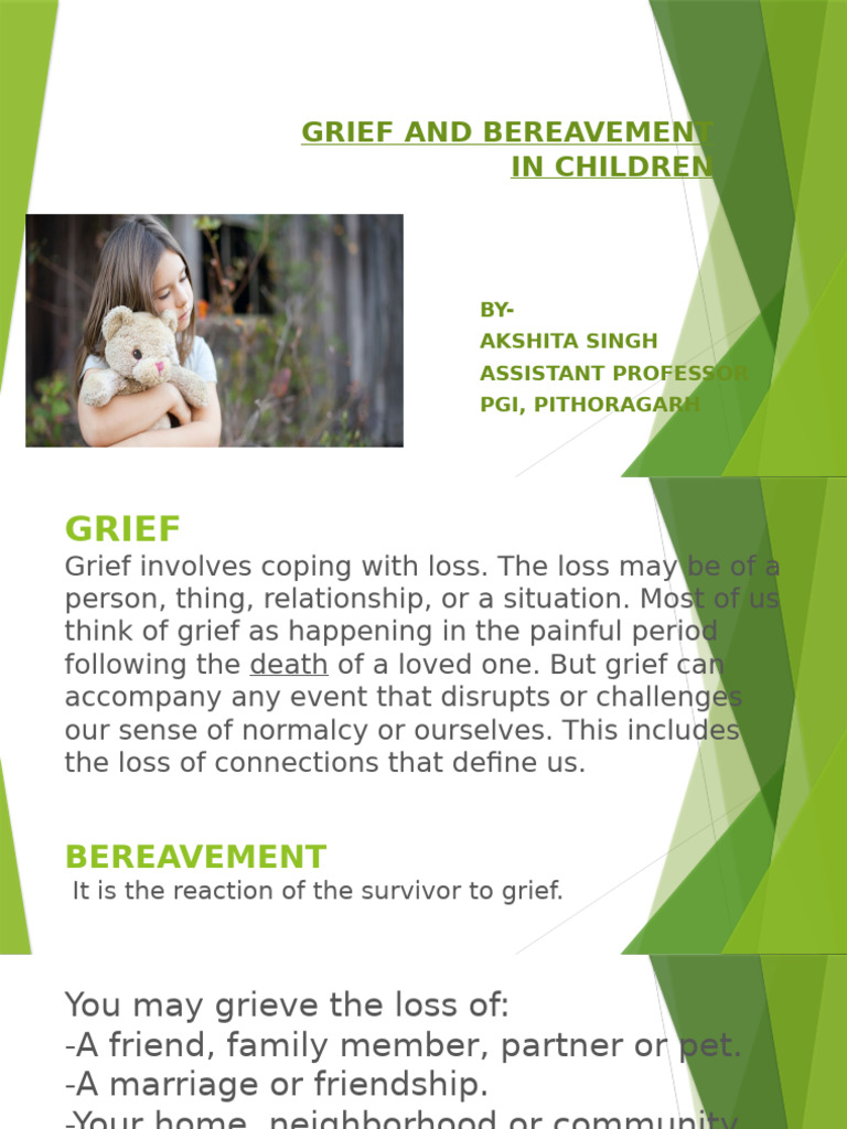 Grief and Bereavement | PDF | Grief | Anxiety