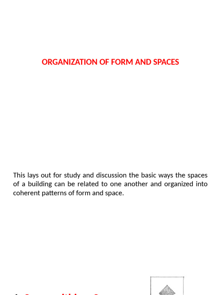 Organization of Form and Spaces | PDF | Space | Continuous Function
