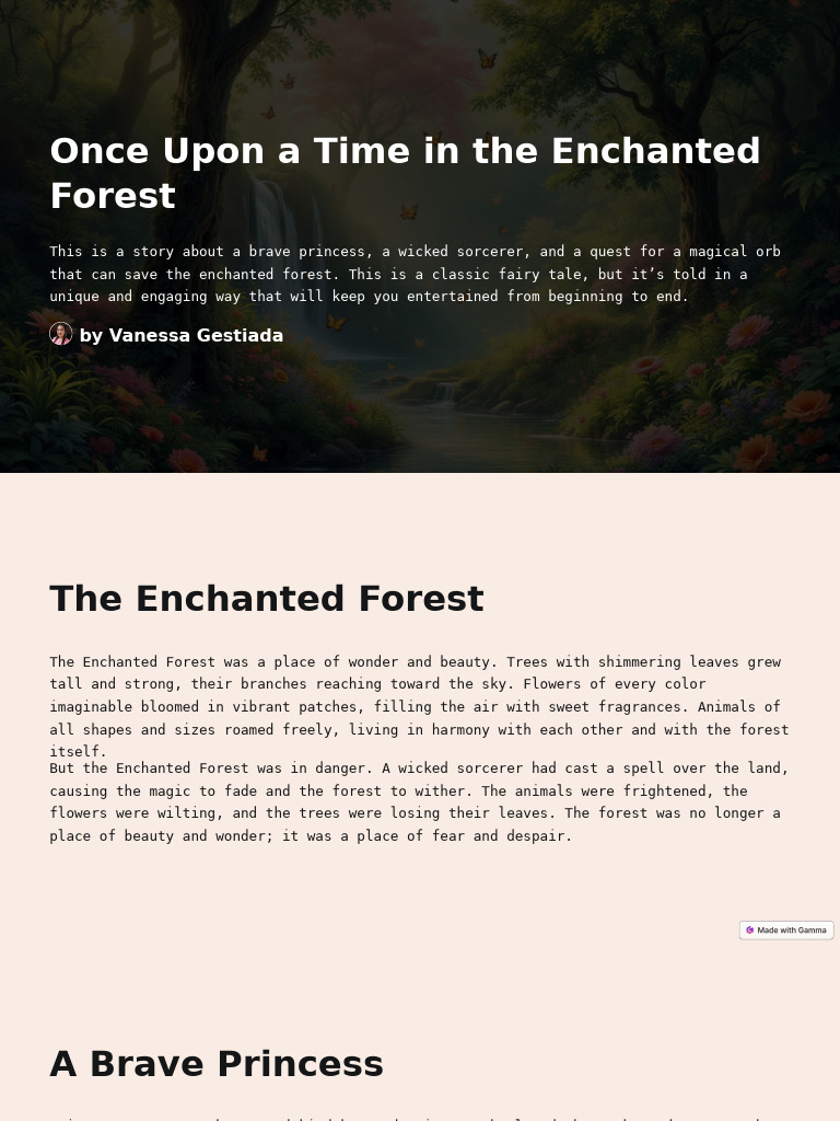 Enchanted Forest: Princess Anya's Quest | PDF | Magician (Fantasy)