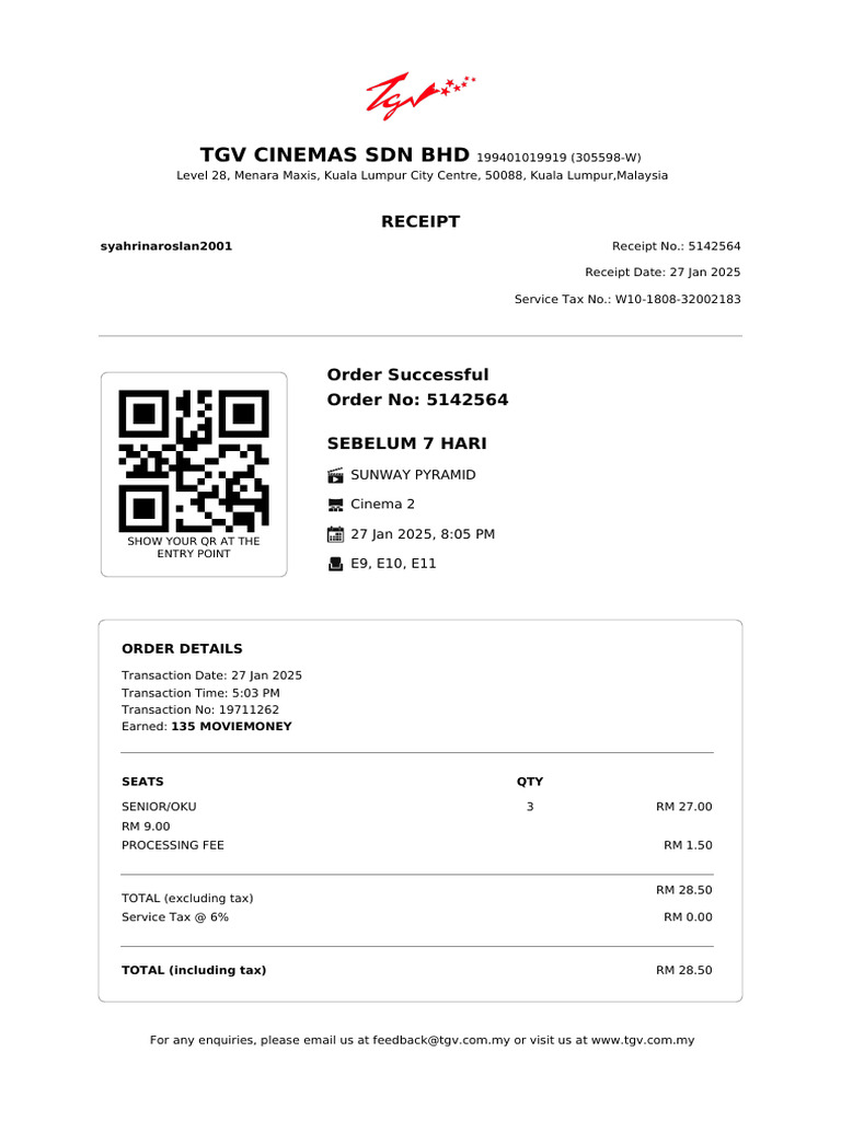 Booking Summary | PDF
