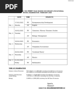 June Exam Invigilation - Timetable - G.E.T 2025 | PDF