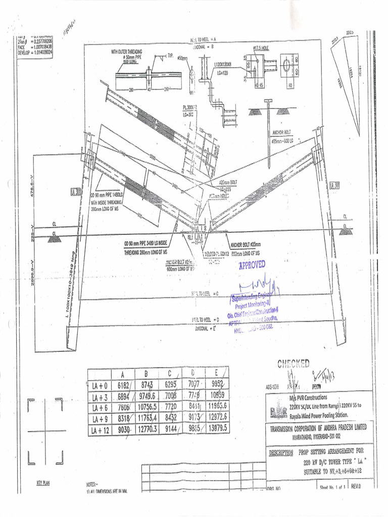 220kV Probe Setting Drawings | PDF