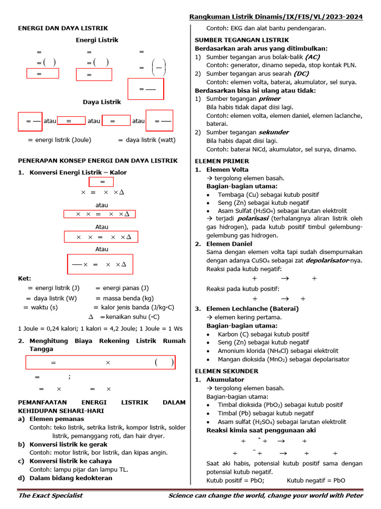 Energi dan Daya Listrik: Konsep Dasar | PDF