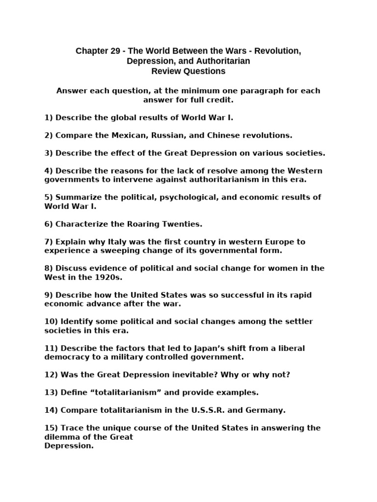 Chapter 29 Questions | PDF