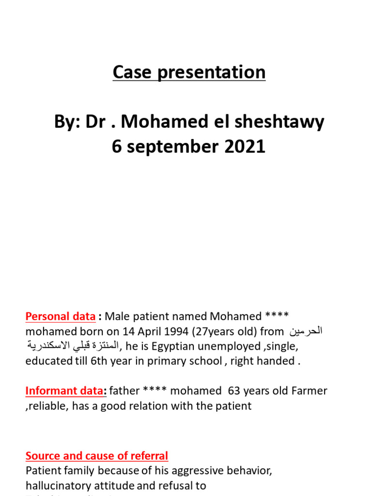 General Sheet - Dr.Mohamed Sheshtawy | PDF | Schizophrenia | Psychosis