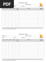 Ot Form Blank | PDF | Overtime | Payroll