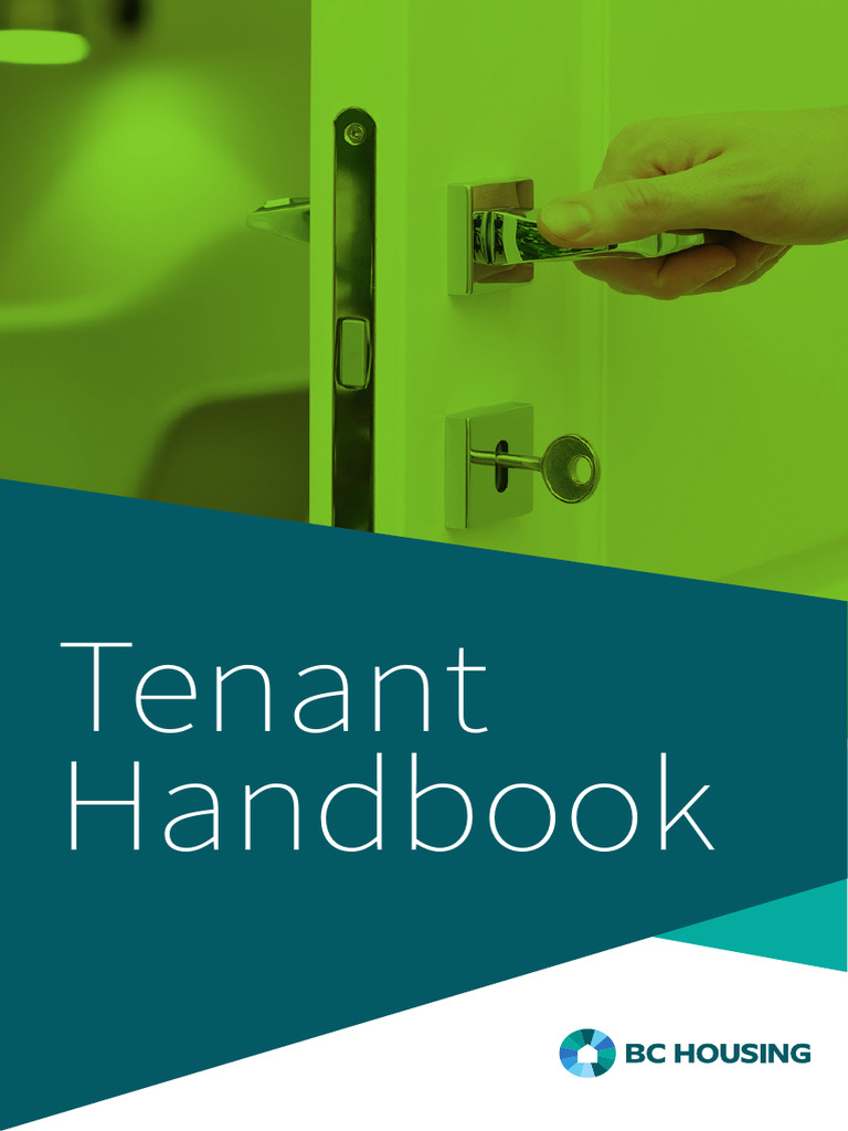 BC Housing Tenant Handbook Guide | PDF | Leasehold Estate | Clothes Dryer