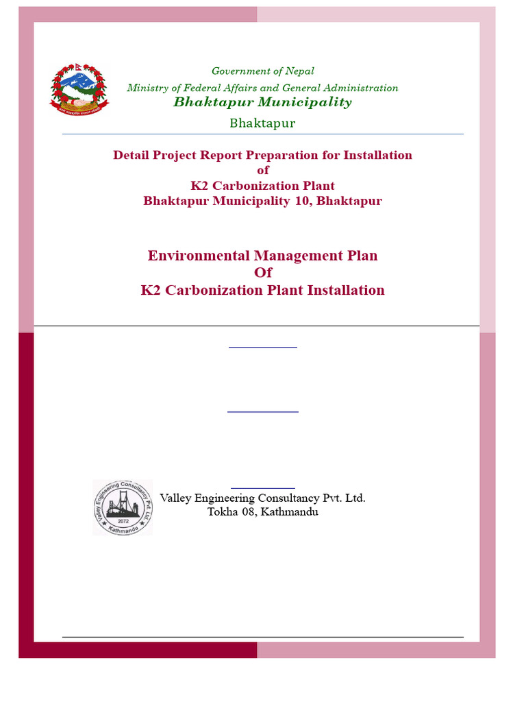 EMP Draft | PDF | Waste | Waste Management