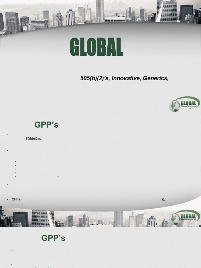 Global PharmaPartners Out-Licensing Overview | PDF | Generic Drug ...