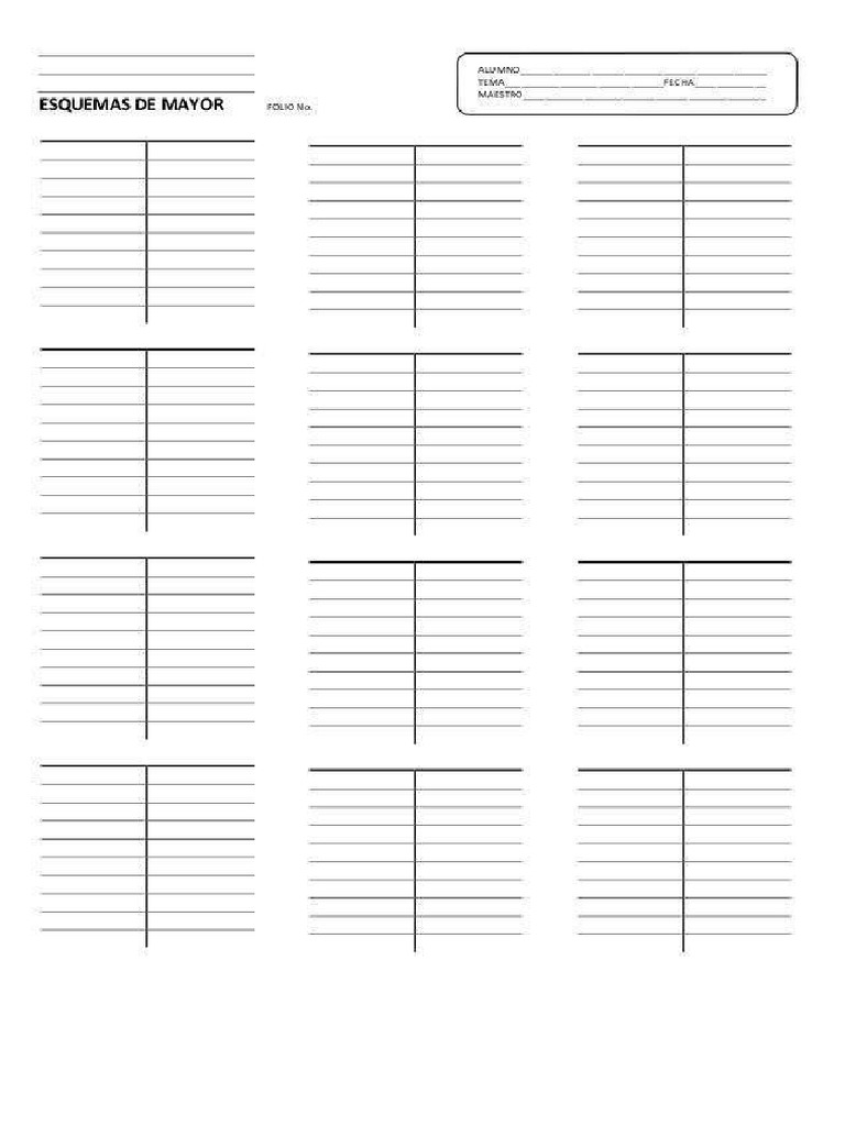 Esquema de Mayor | PDF