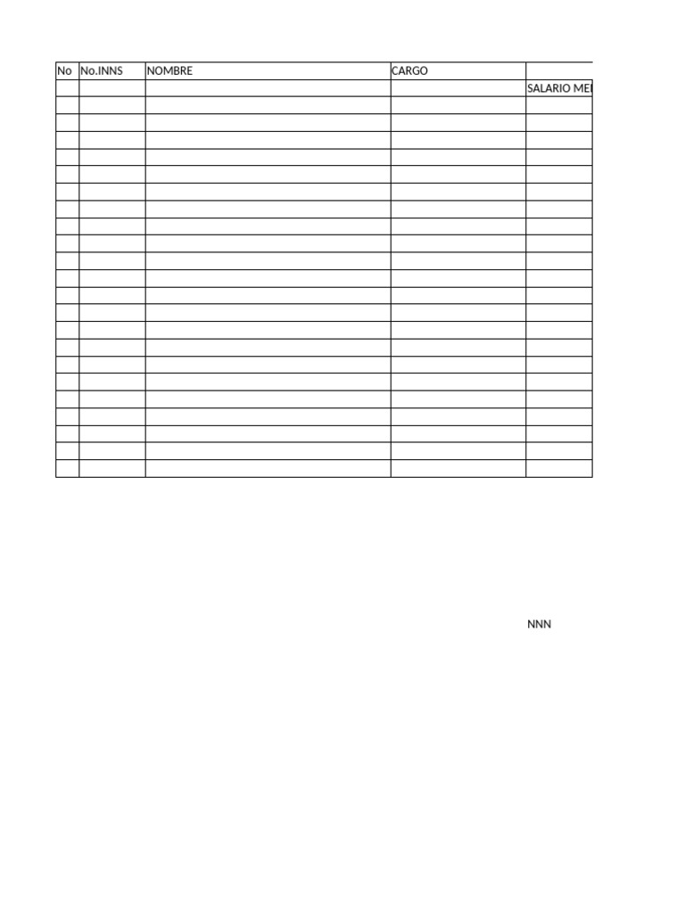 Lisbeth Nómina | PDF