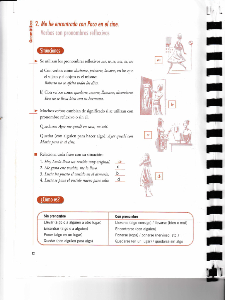 Uso de pronombres reflexivos en español | PDF | Sintaxis | Gramática