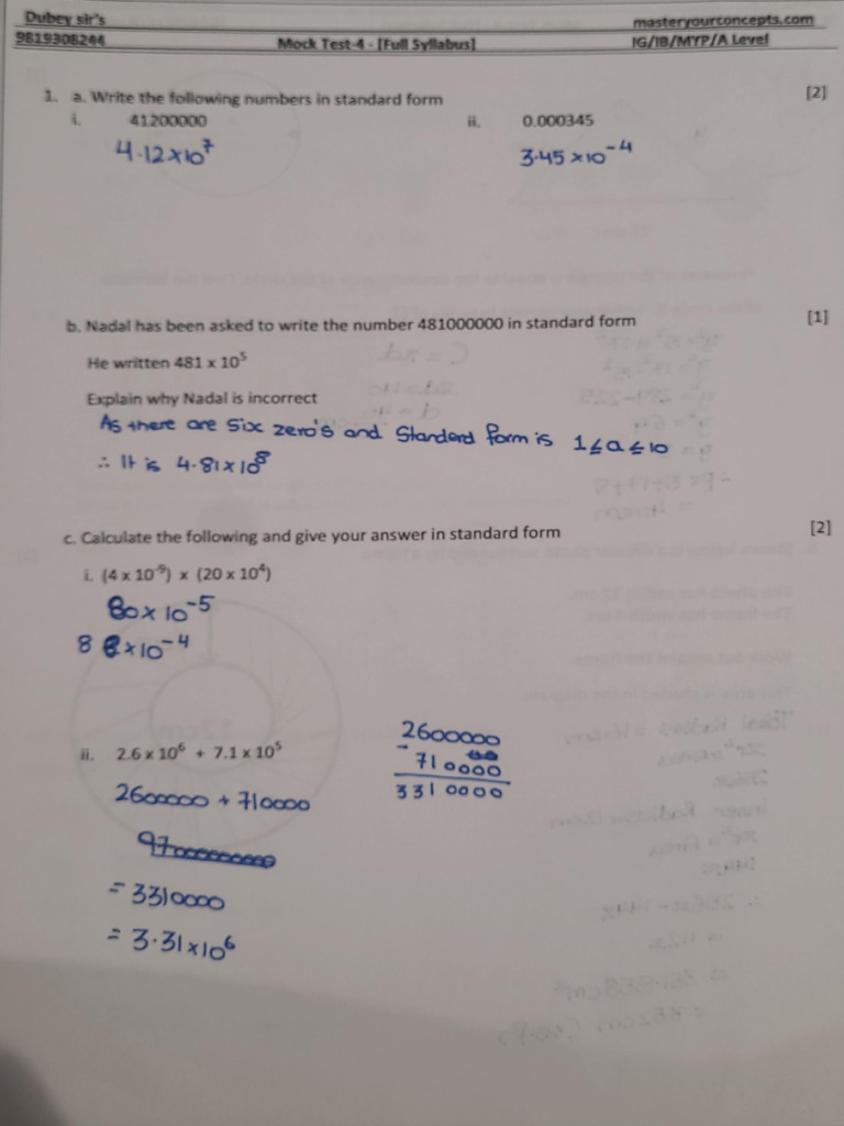 Test 4 Full Calc | PDF
