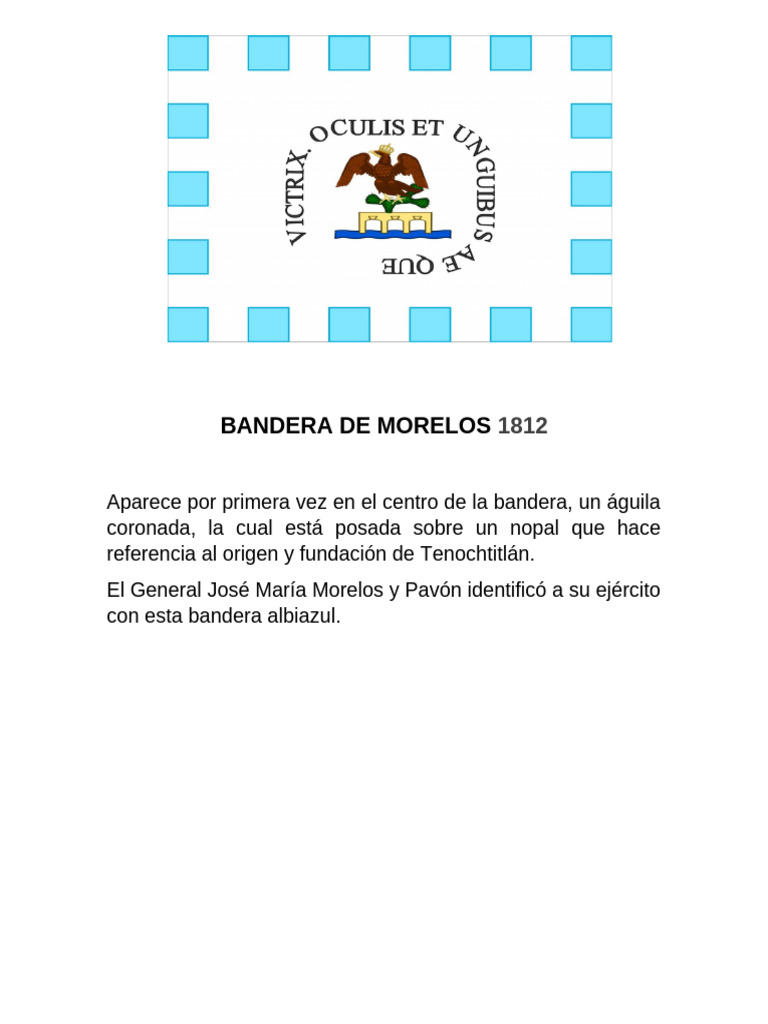 Bandera de Morelos 1812 | PDF