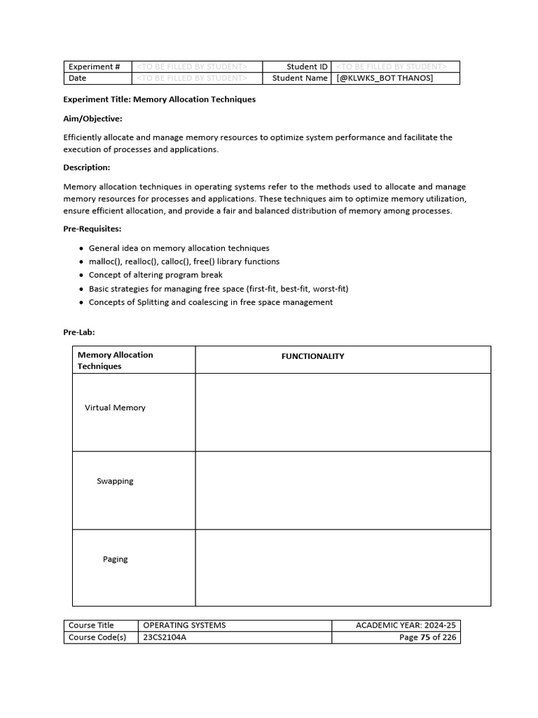 @KLWKS - Bot Os Exp - 6 (R) Mode Workbook Answer - Thanos | PDF | Computer Data | Computer ...