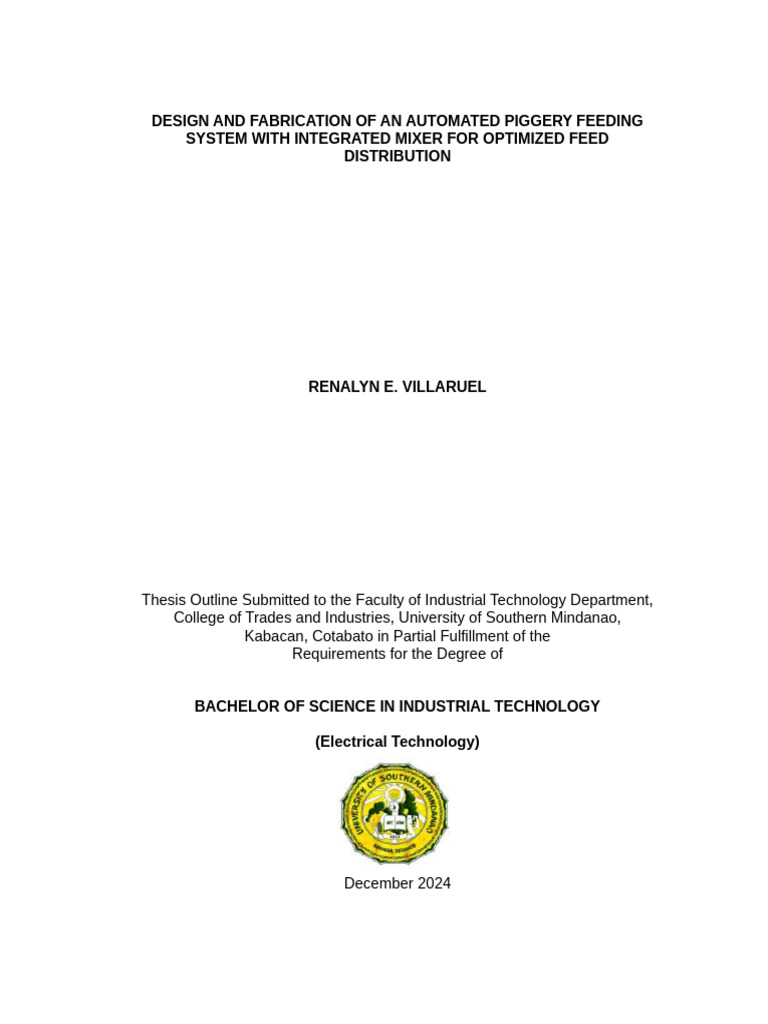 RENALYN -INTRODUCTION | PDF | Automation | Agriculture