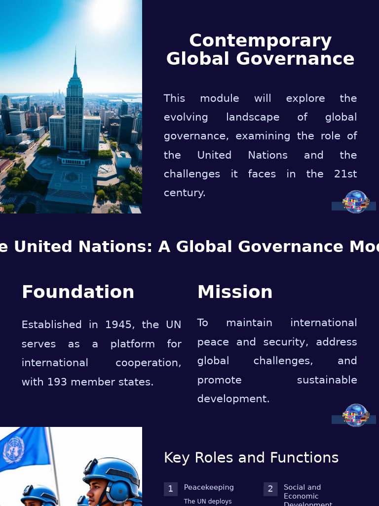 MODULE 8 Contemporary Global Governance | PDF | Governance | United Nations