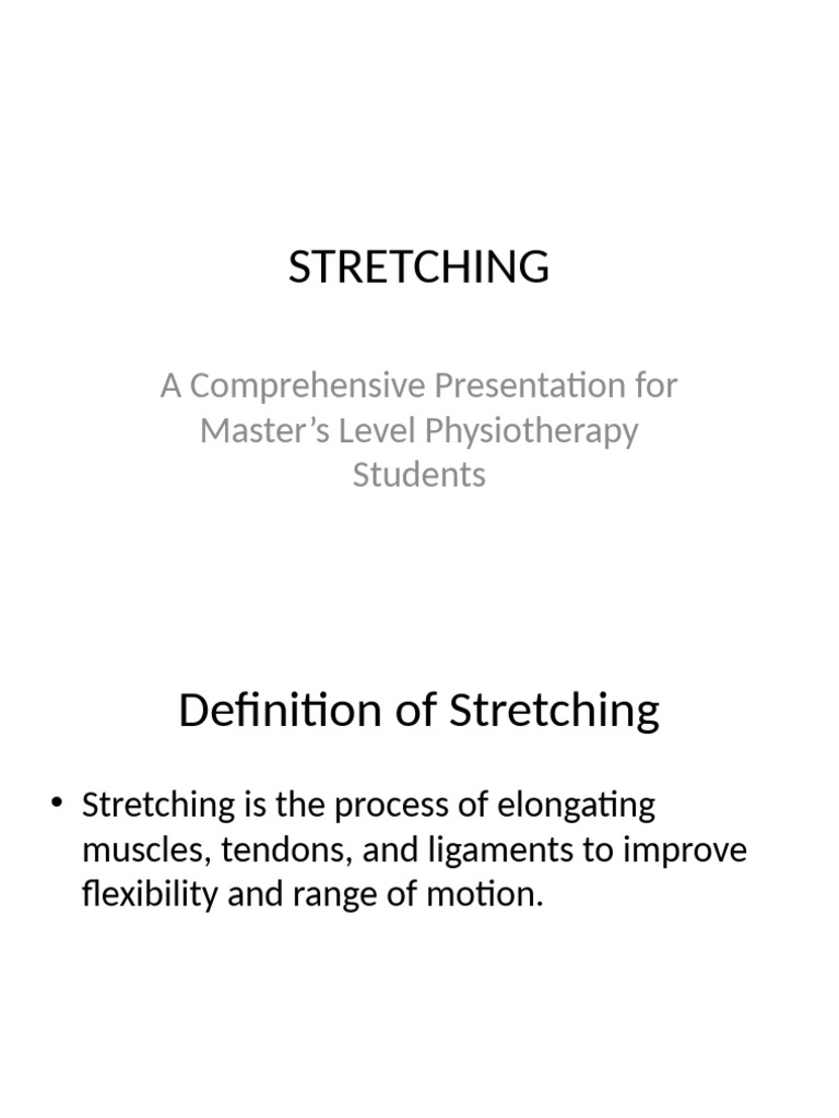 Stretching Presentation Updated | PDF