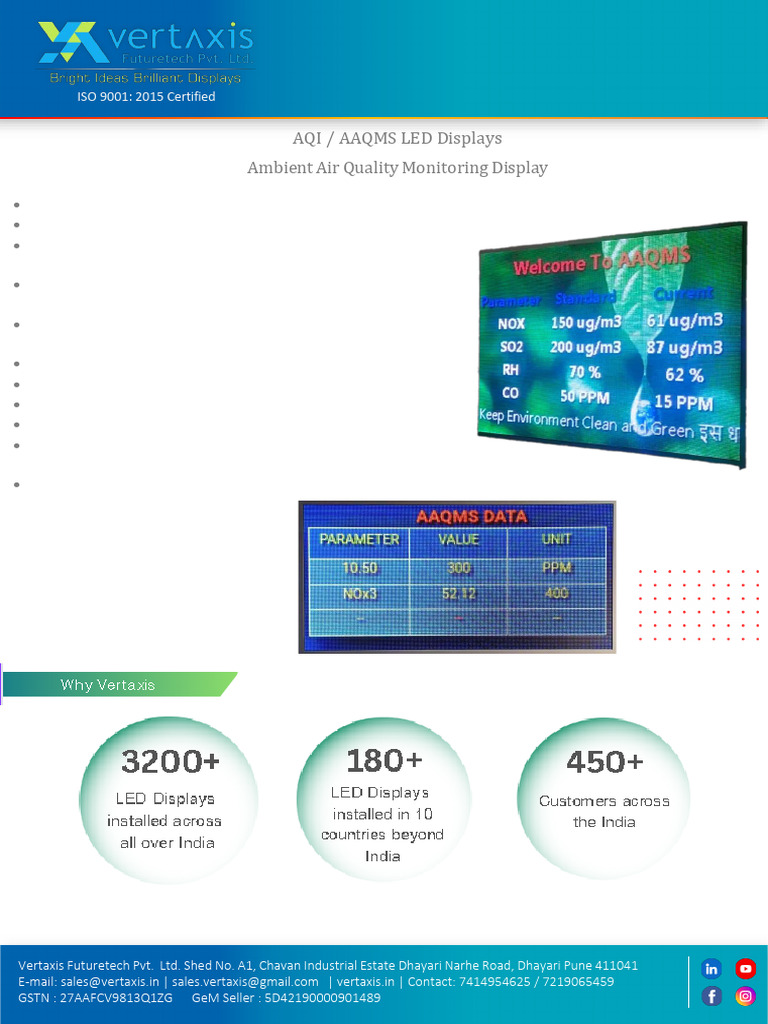 Vertaxis AQI AAQMS Display | PDF | Computer Engineering | Computing