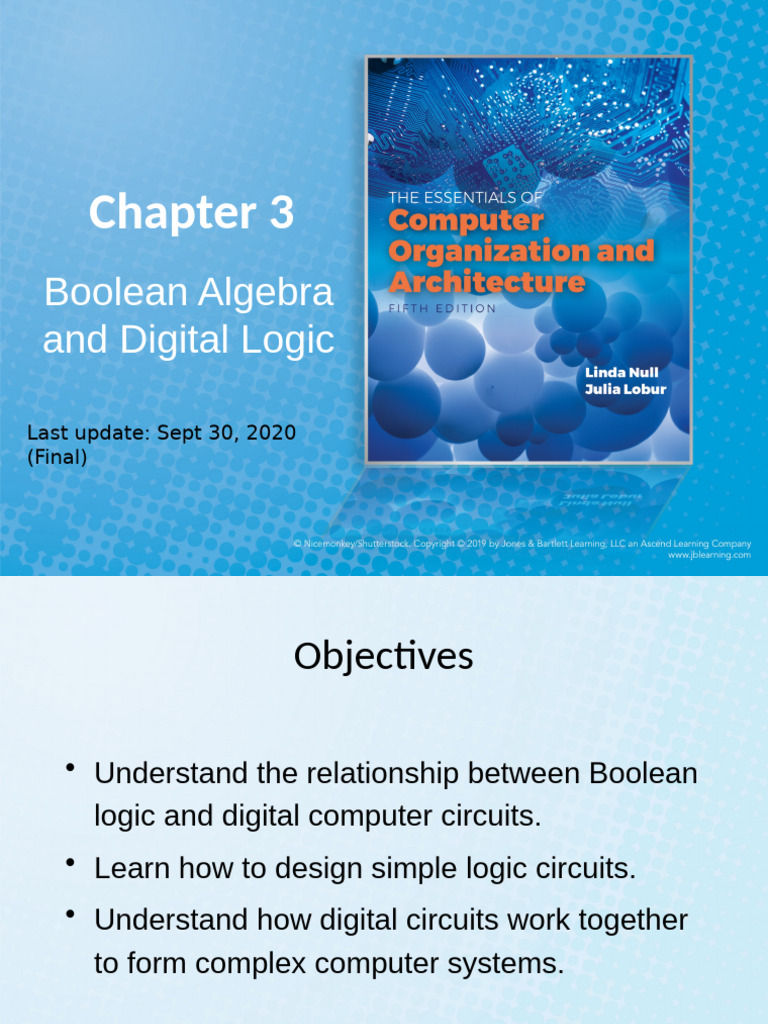 Class Notes CH03 Part 1 | PDF | Logic Gate | Boolean Algebra
